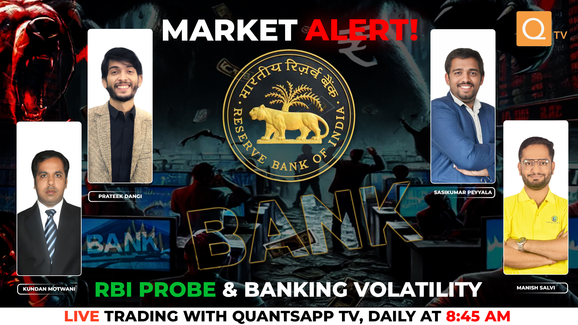 Quantsapp TV: Nifty Stock Market Trading & NSE Option Chain Live Updates